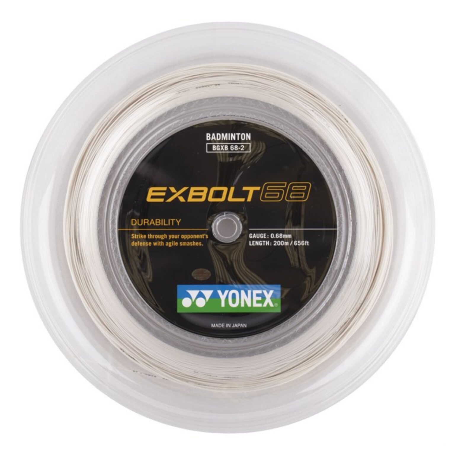 Yonex Exbolt 68 White 200m | Badmintonsträng → Köp nu!
